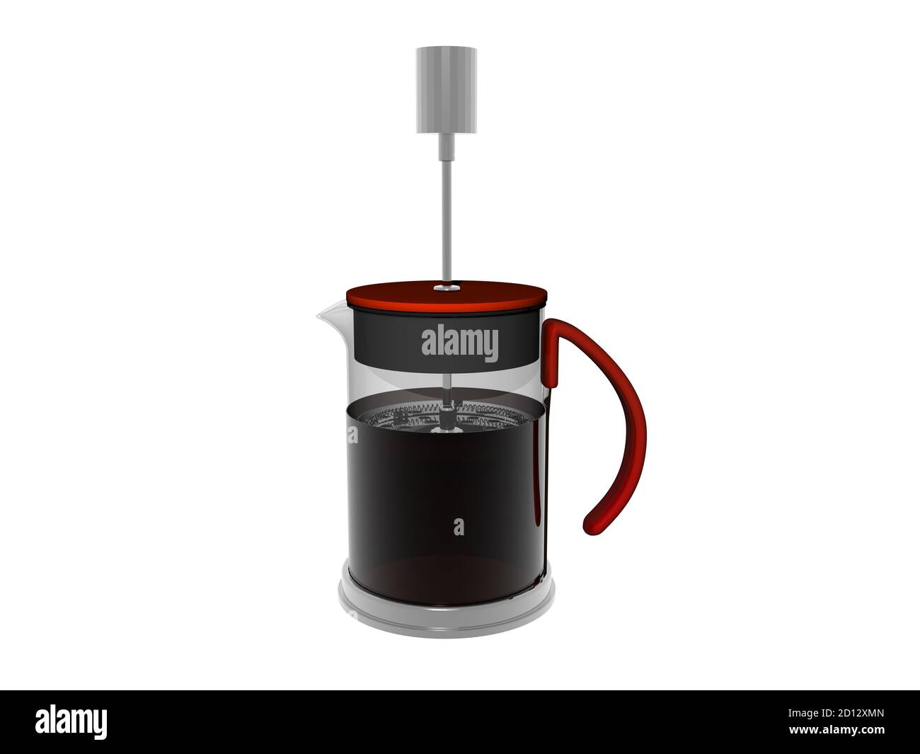 simple glass coffee machine Stock Photo - Alamy