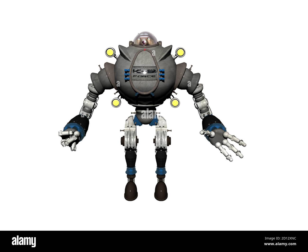 metallic robot with limbs Stock Photo - Alamy