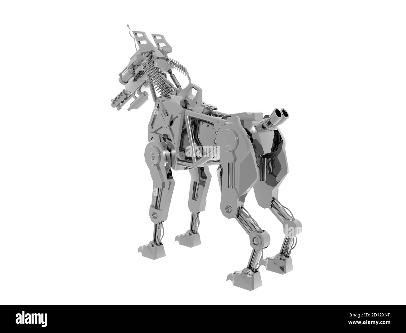 shiny metallic robot dog Stock Photo - Alamy