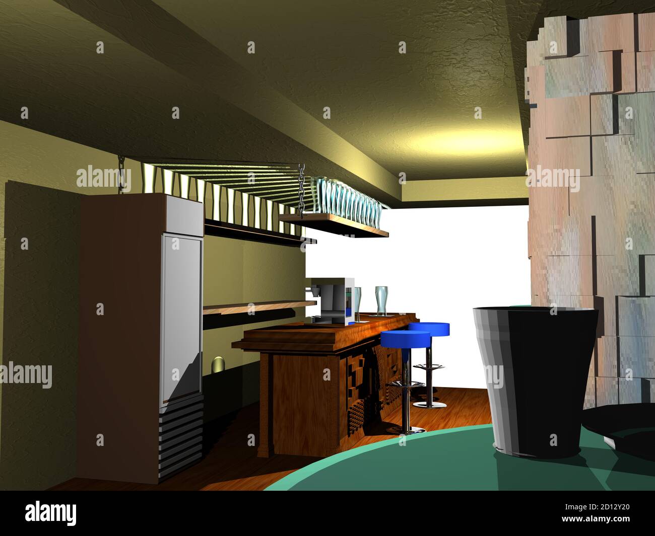 Basement bar with tap Stock Photo - Alamy