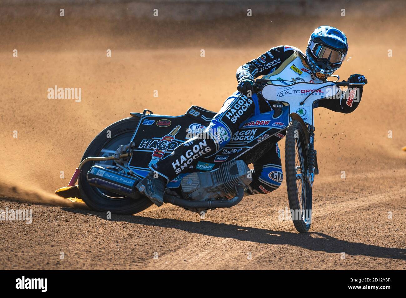 Jan Kvech, motorcycle speedway rider from Czech Republic, competes ...