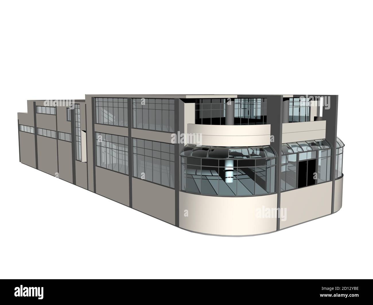 large building complex with business premises Stock Photo - Alamy