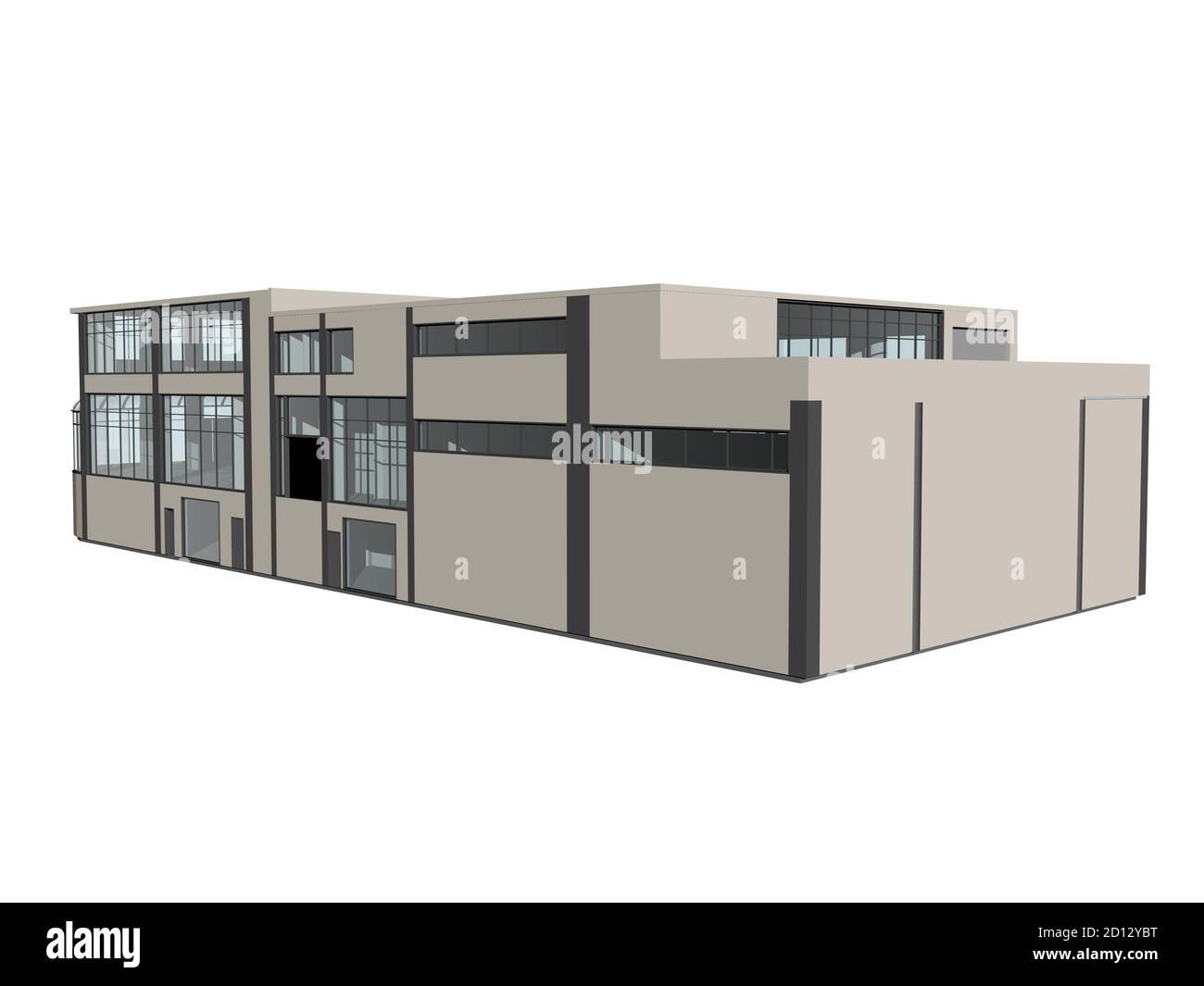 large building complex with business premises Stock Photo - Alamy