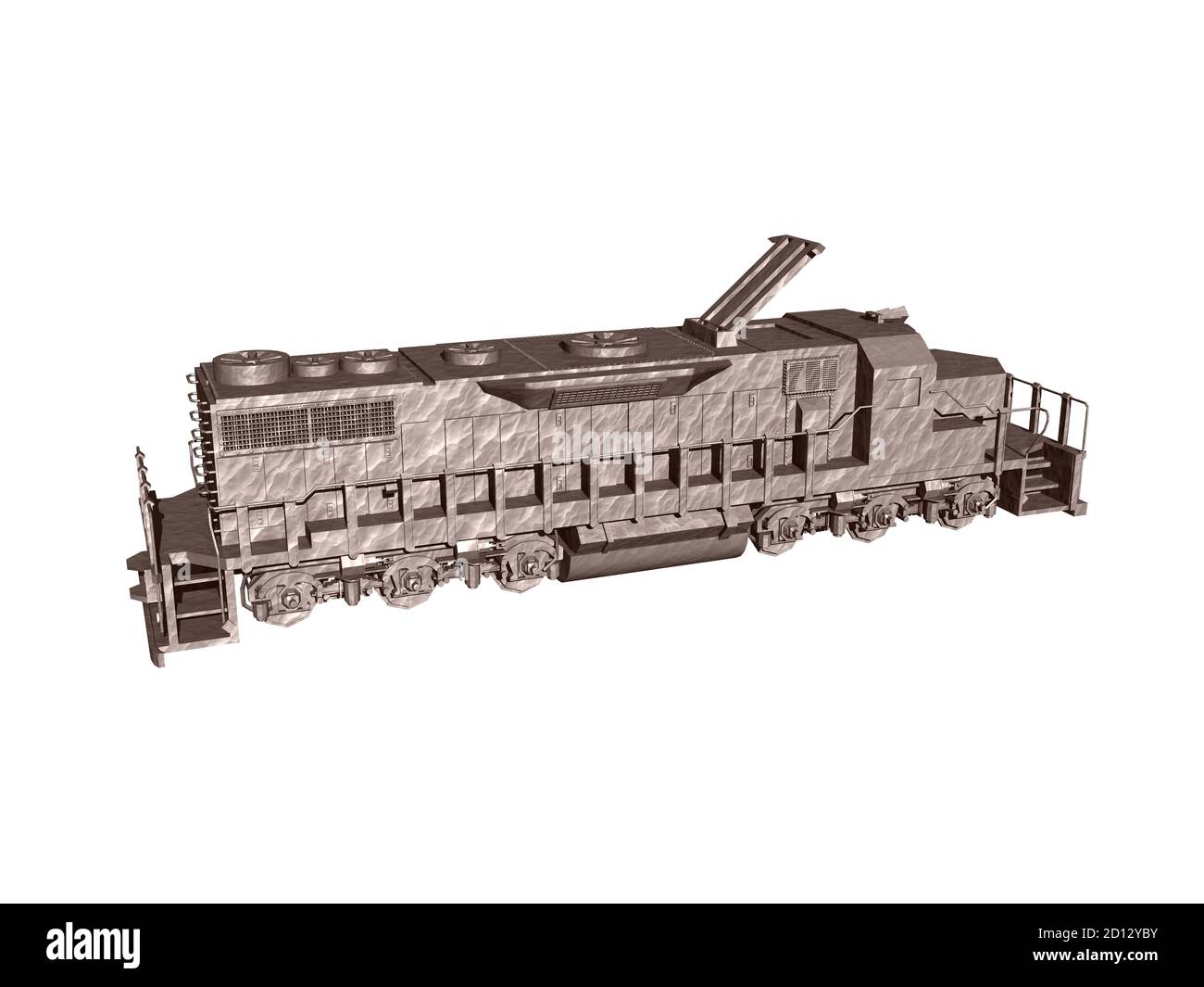 heavy steel electric locomotive Stock Photo - Alamy
