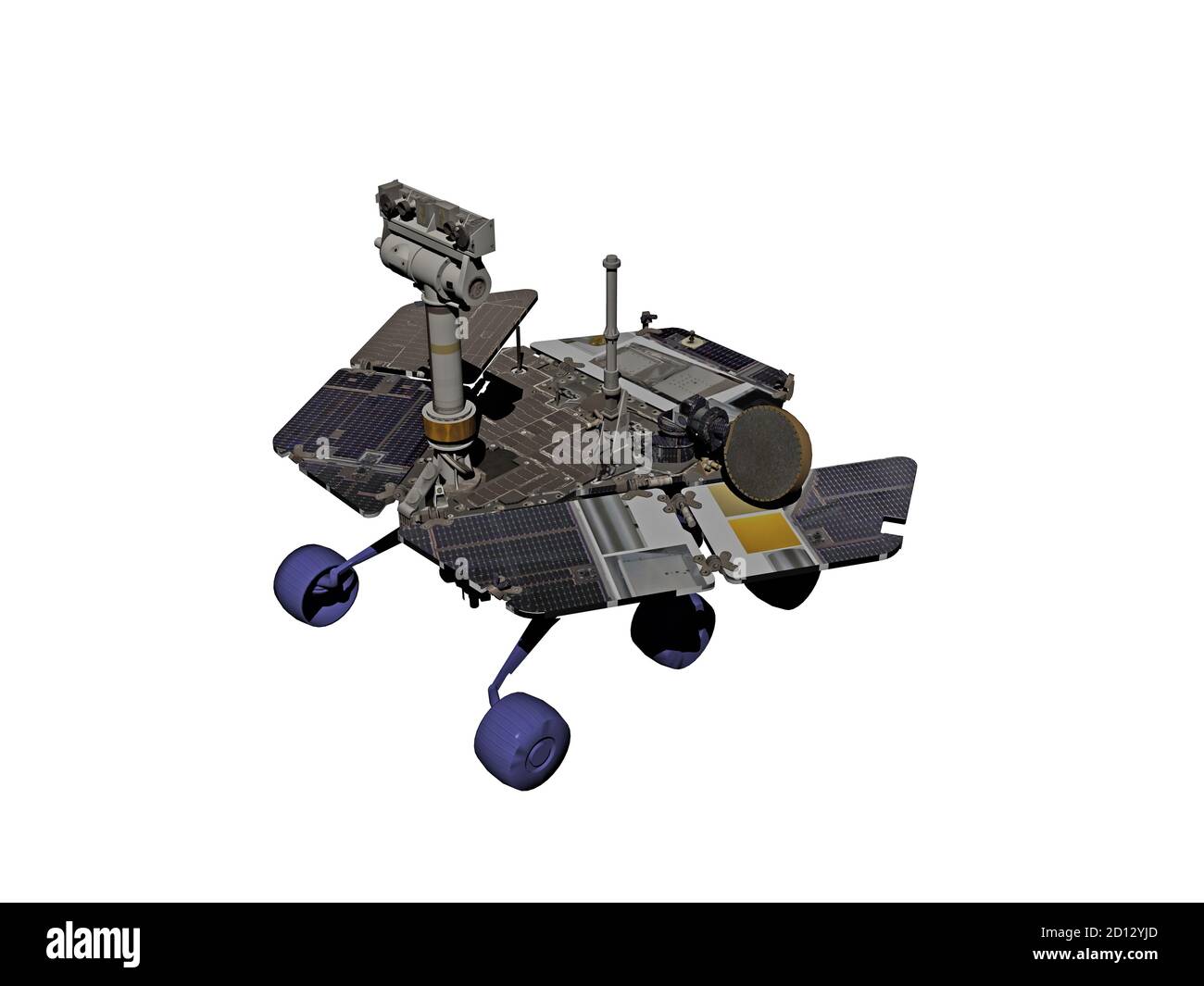 Mars Rover rolls over the planet's surface Stock Photo - Alamy