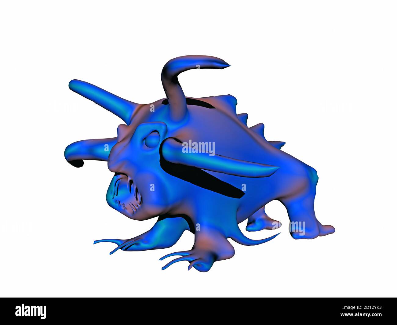 colorful monster as a cartoon pathogen Stock Photo - Alamy