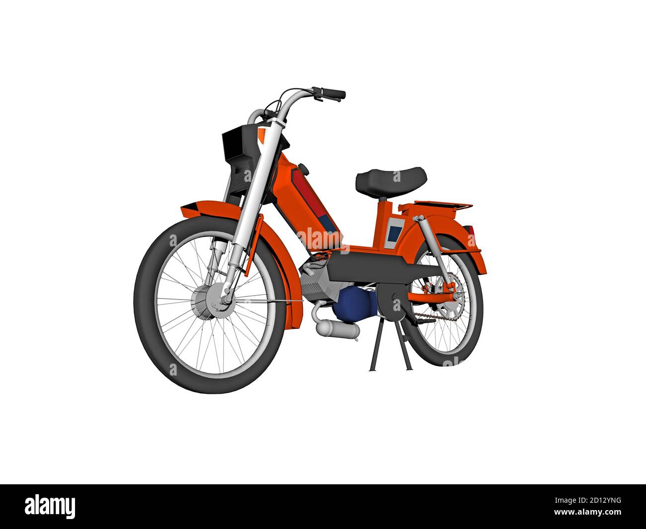 old red moped with engine Stock Photo - Alamy