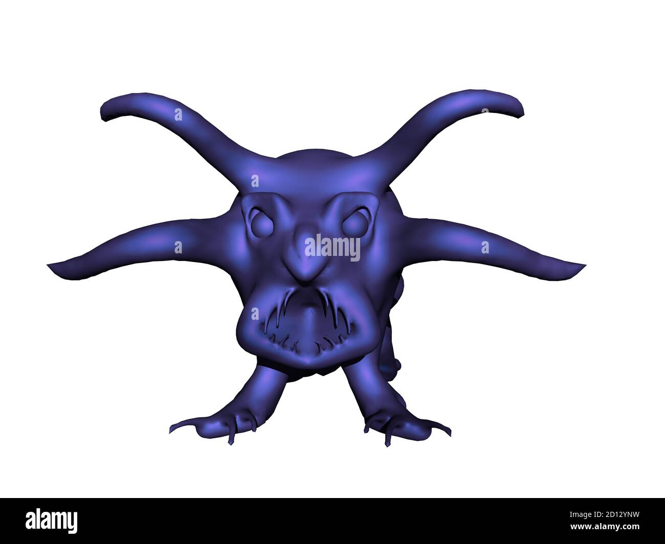 colorful monster as a cartoon pathogen Stock Photo - Alamy