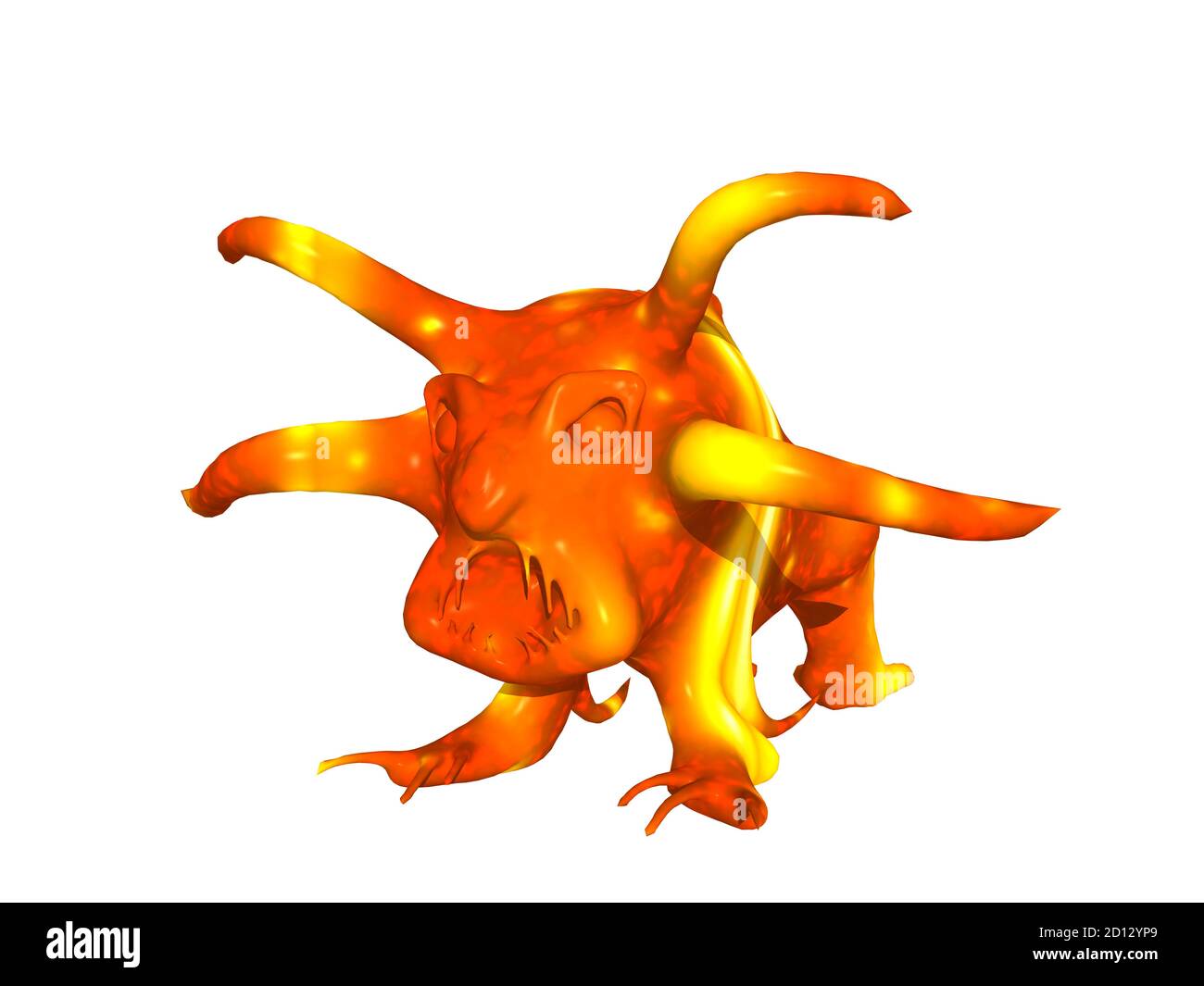 colorful monster as a cartoon pathogen Stock Photo - Alamy