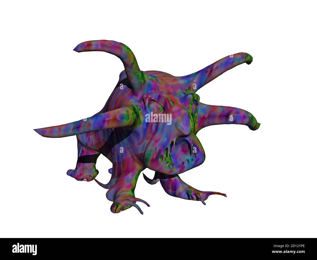 colorful monster as a cartoon pathogen Stock Photo - Alamy
