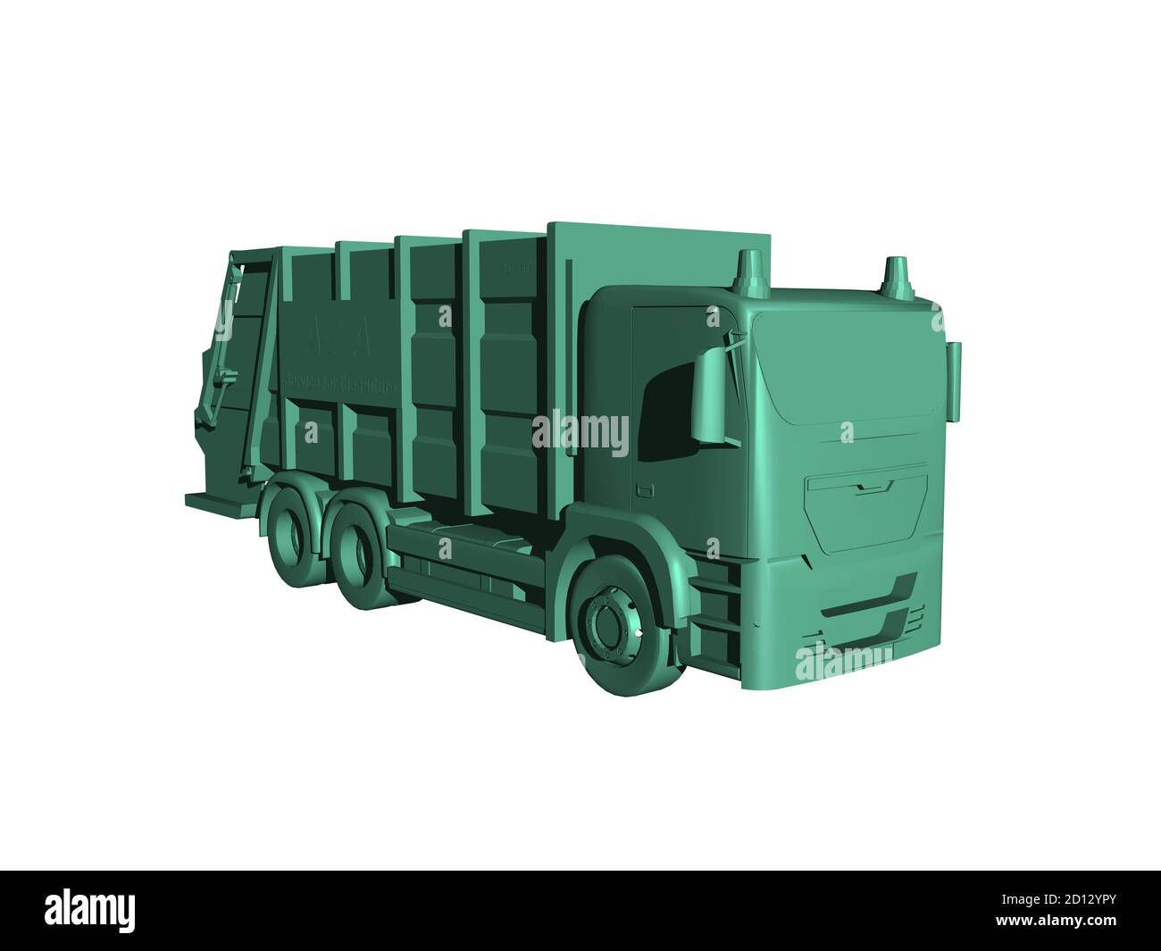 large heavy trucks for garbage disposal Stock Photo - Alamy