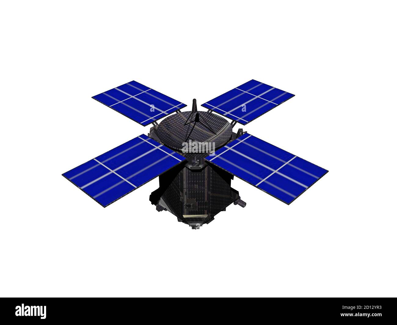 Satellite orbits around the Earth for observation Stock Photo - Alamy