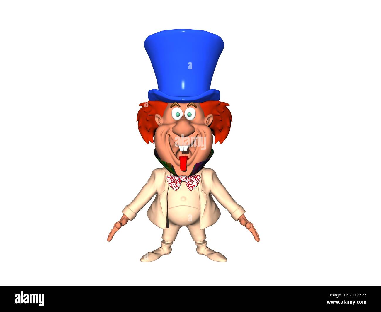 little cartoon little man with blue hat Stock Photo - Alamy