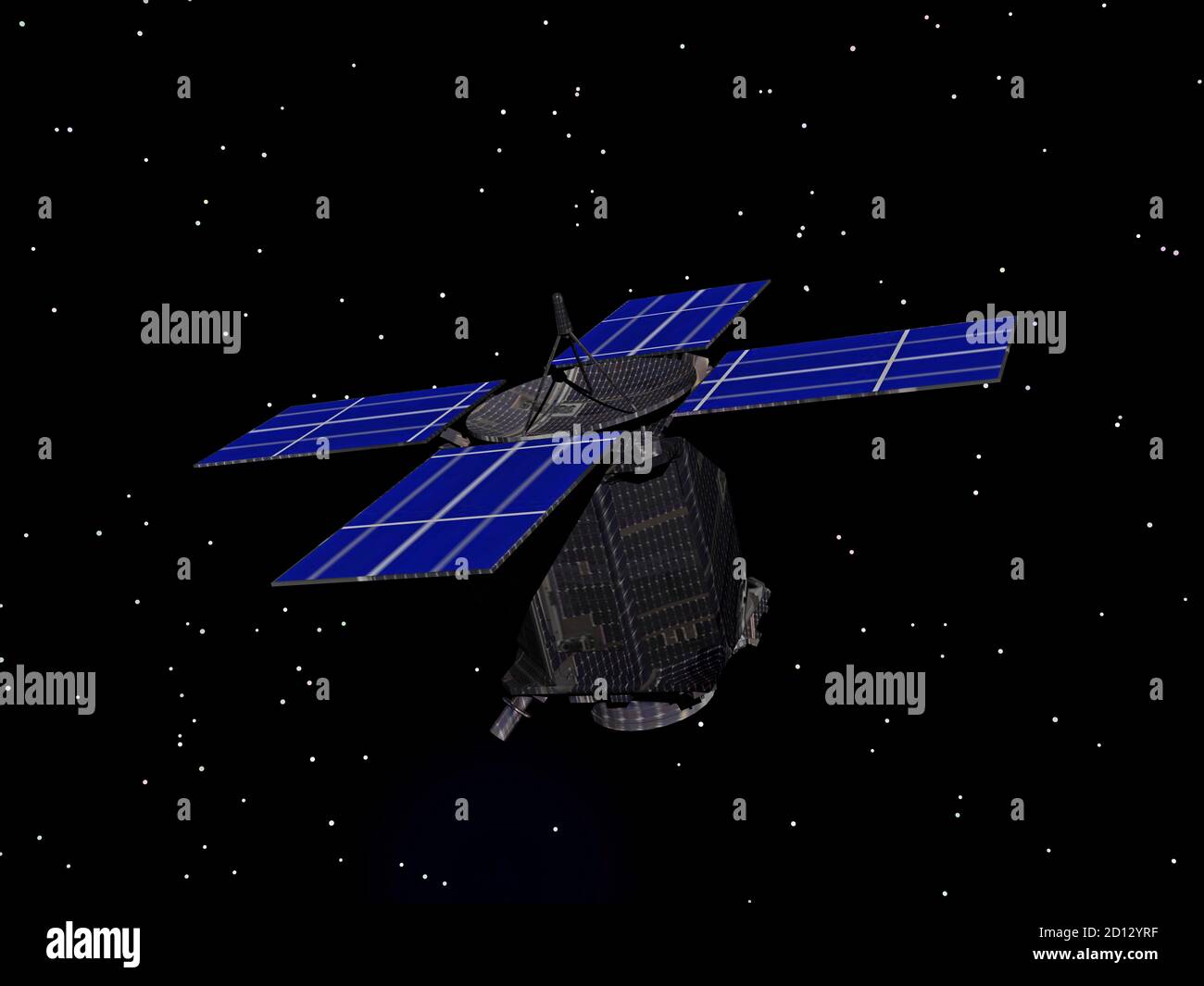 Satellite orbits around the Earth for observation Stock Photo - Alamy