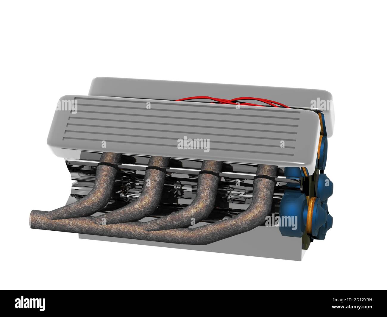 heavy silver engine block of a car Stock Photo - Alamy