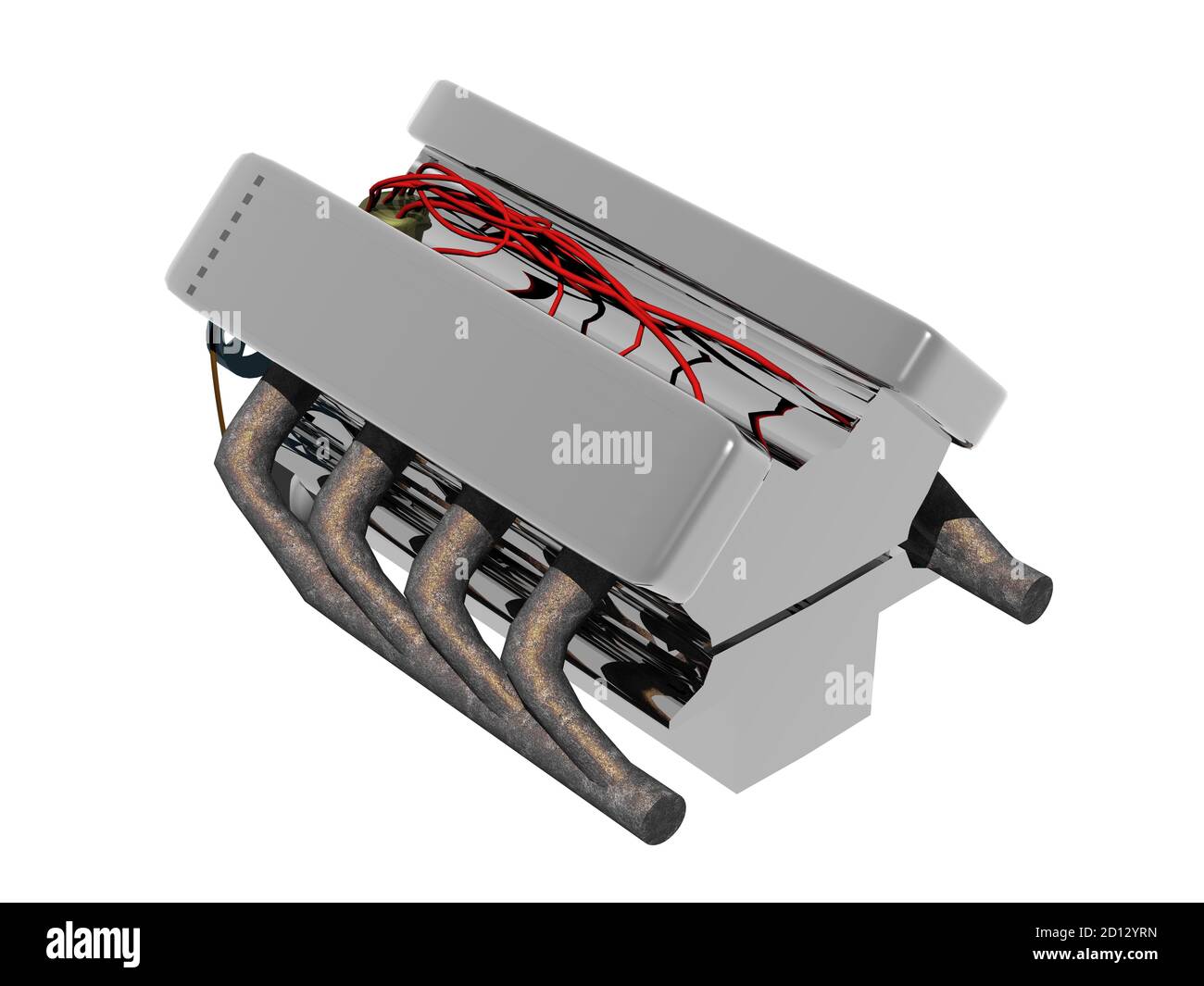 heavy silver engine block of a car Stock Photo - Alamy