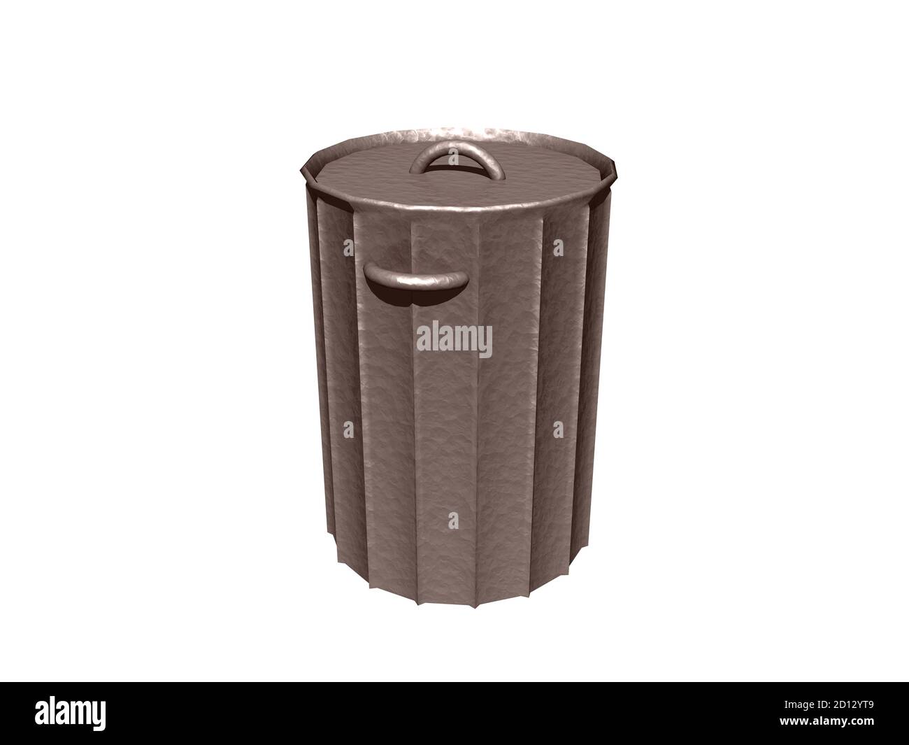 Tin buckets as garbage cans with lids and handles Stock Photo - Alamy