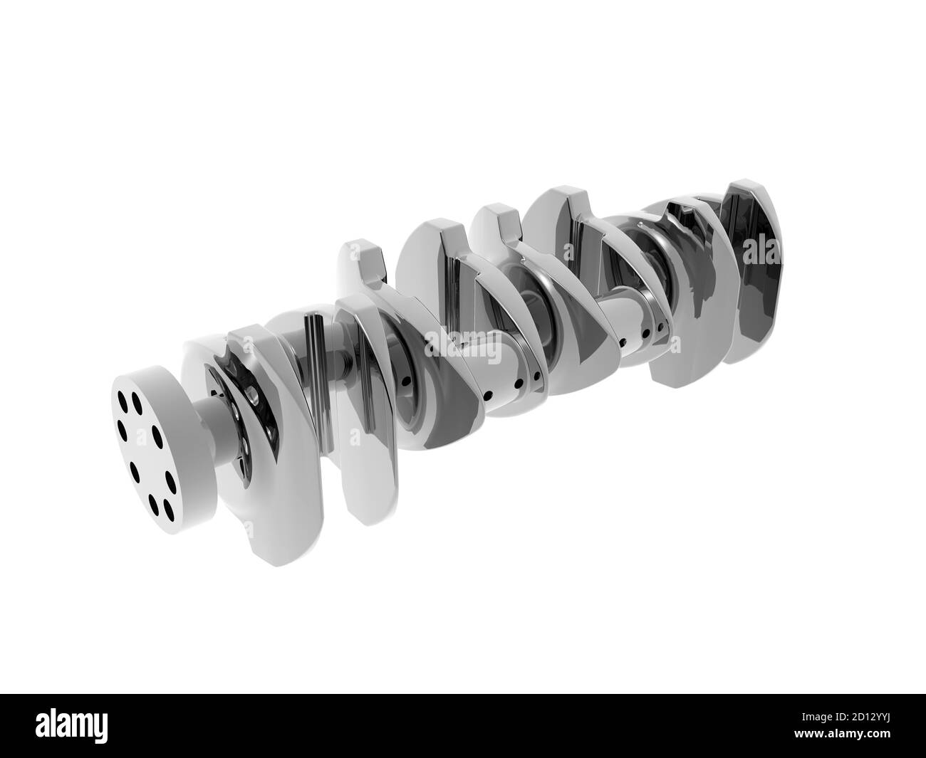 mechanical connecting rod of a stainless steel engine Stock Photo - Alamy