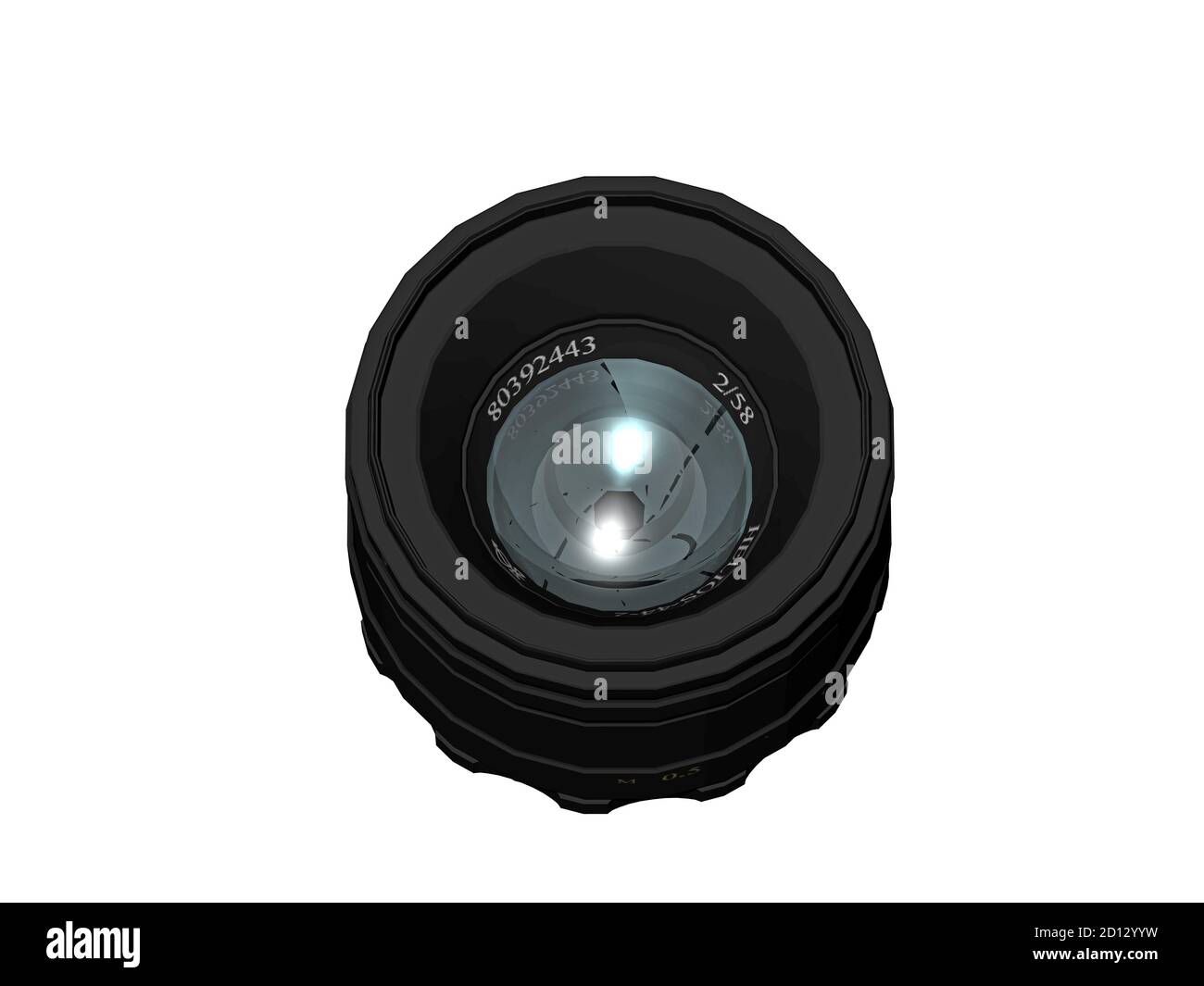 Lens of a camera with glass lenses Stock Photo - Alamy
