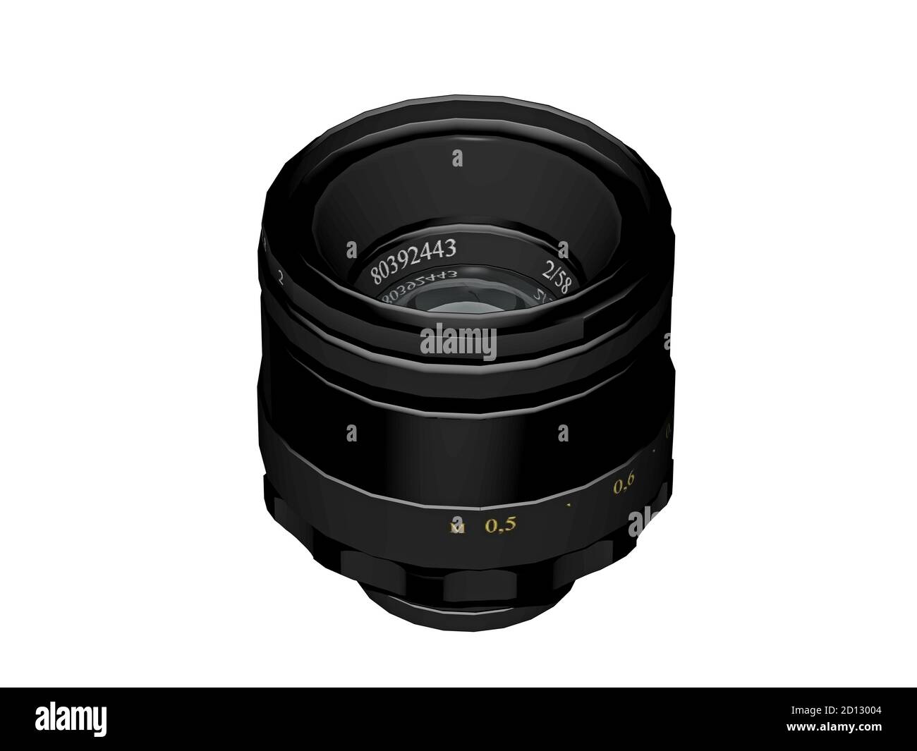 Lens of a camera with glass lenses Stock Photo - Alamy