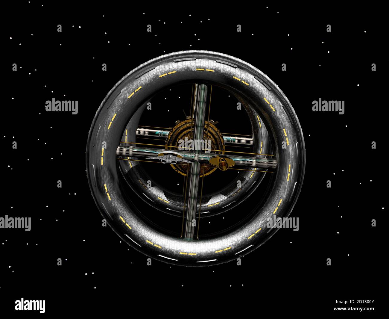 Round space Station Stock Photo - Alamy
