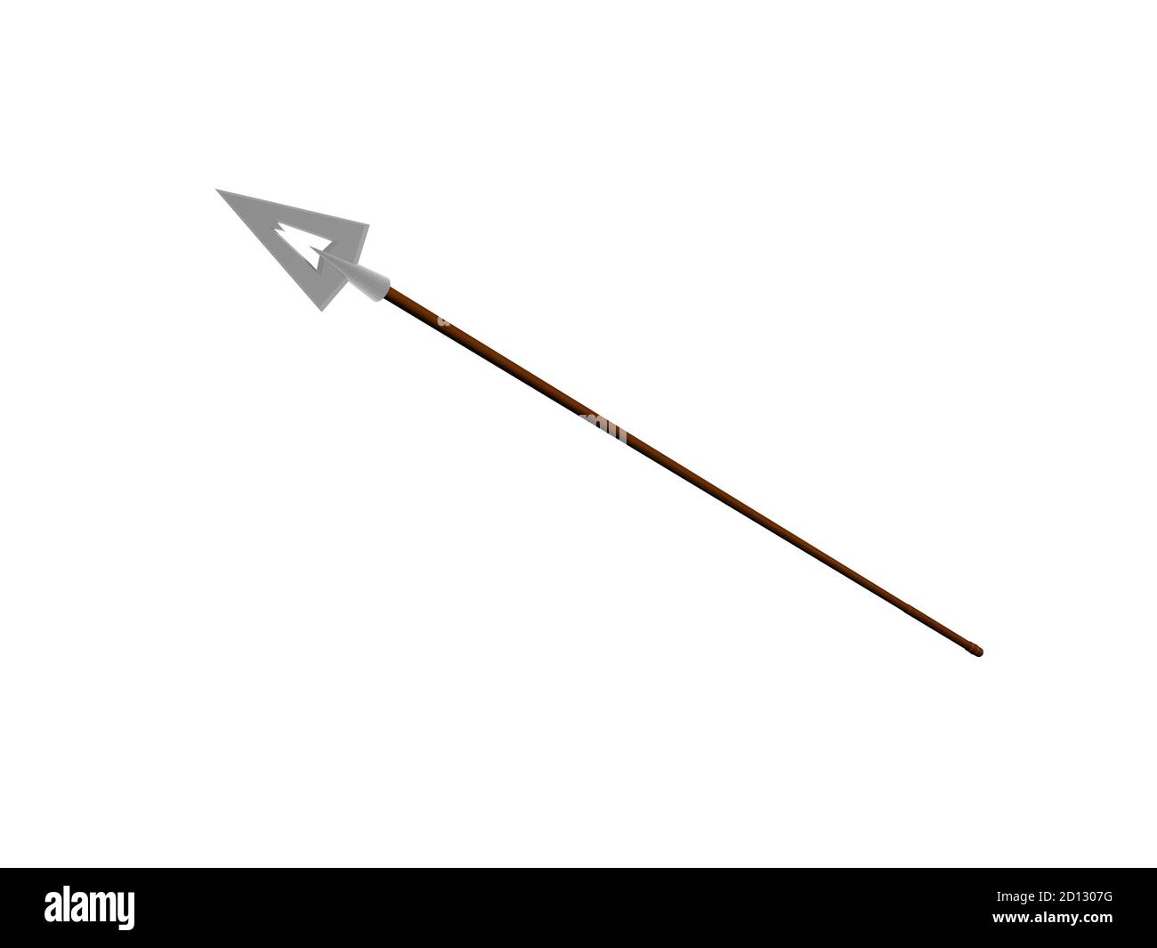 Wooden arrow with metal tip Stock Photo - Alamy