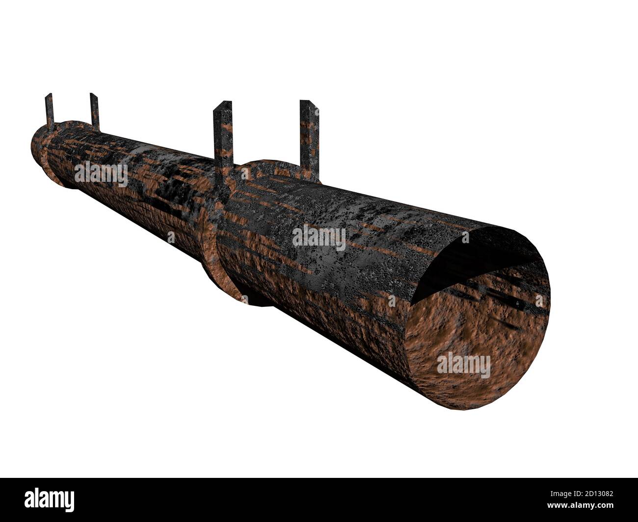old iron pipe of a pipeline Stock Photo - Alamy