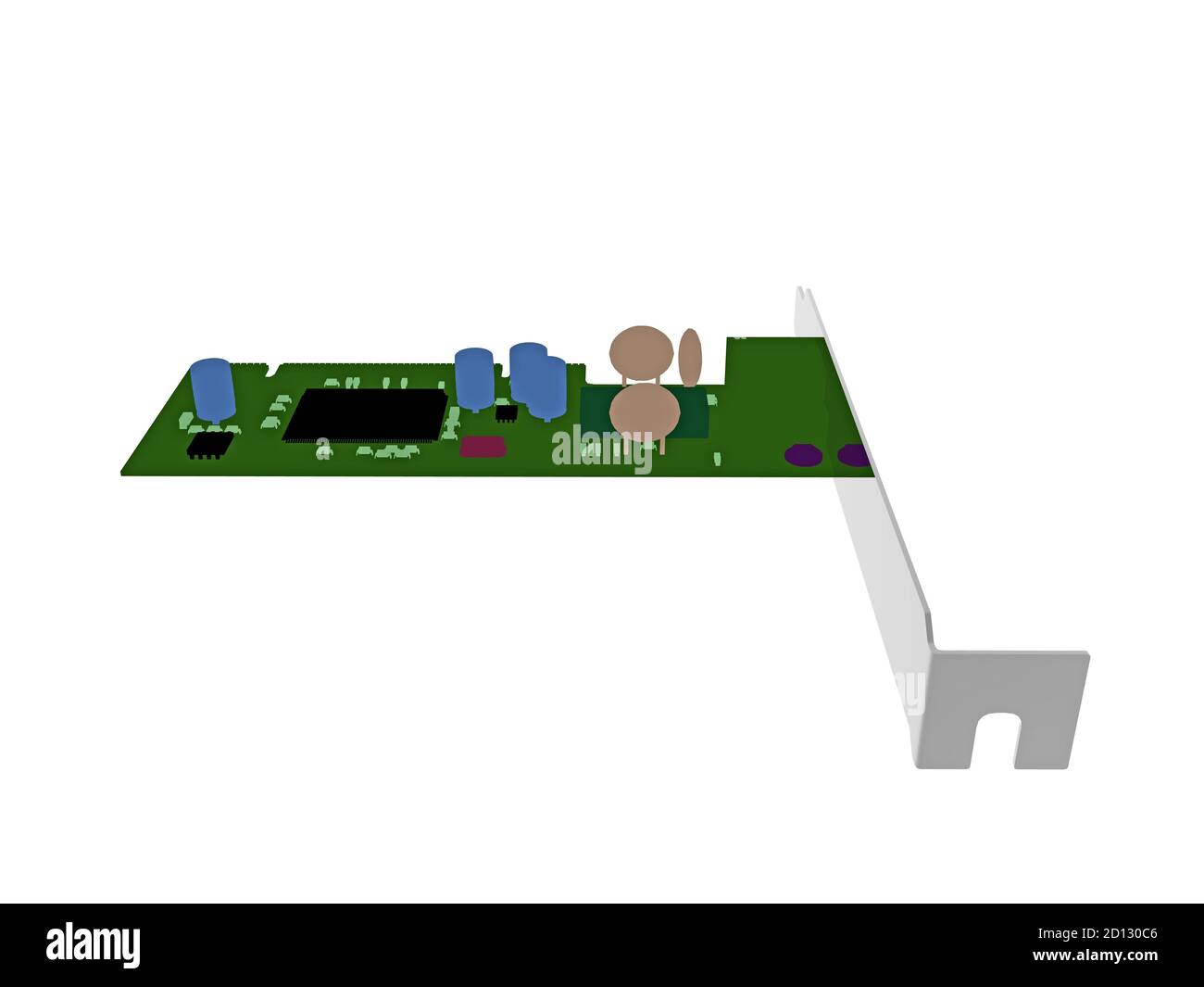 computer plug-in card with electronics Stock Photo - Alamy