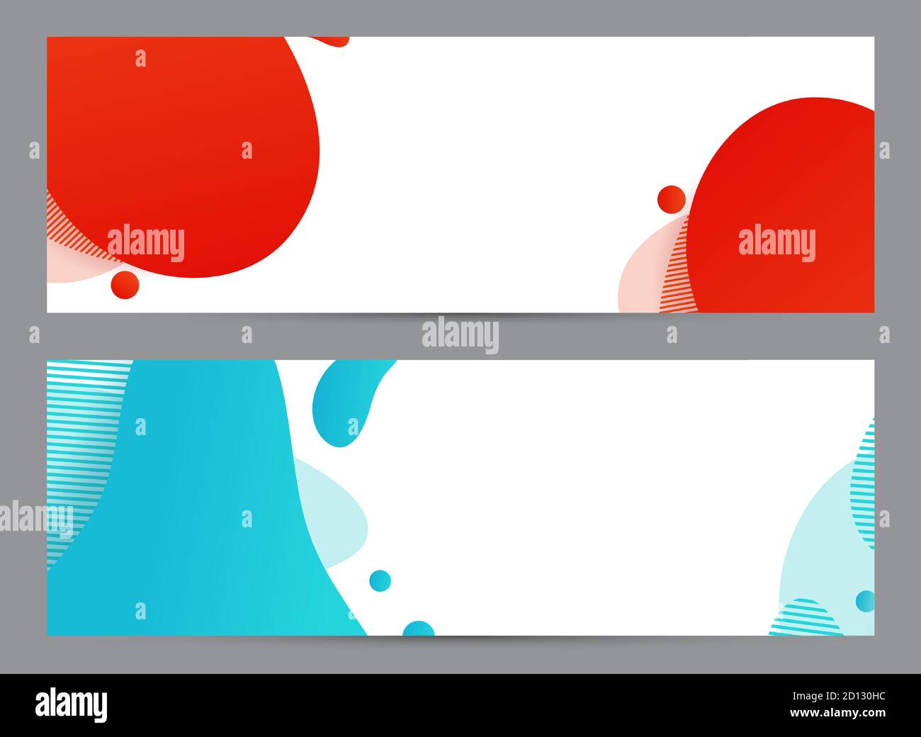 Amoeba funky design. Dynamic style banner set with amoeba funky ...