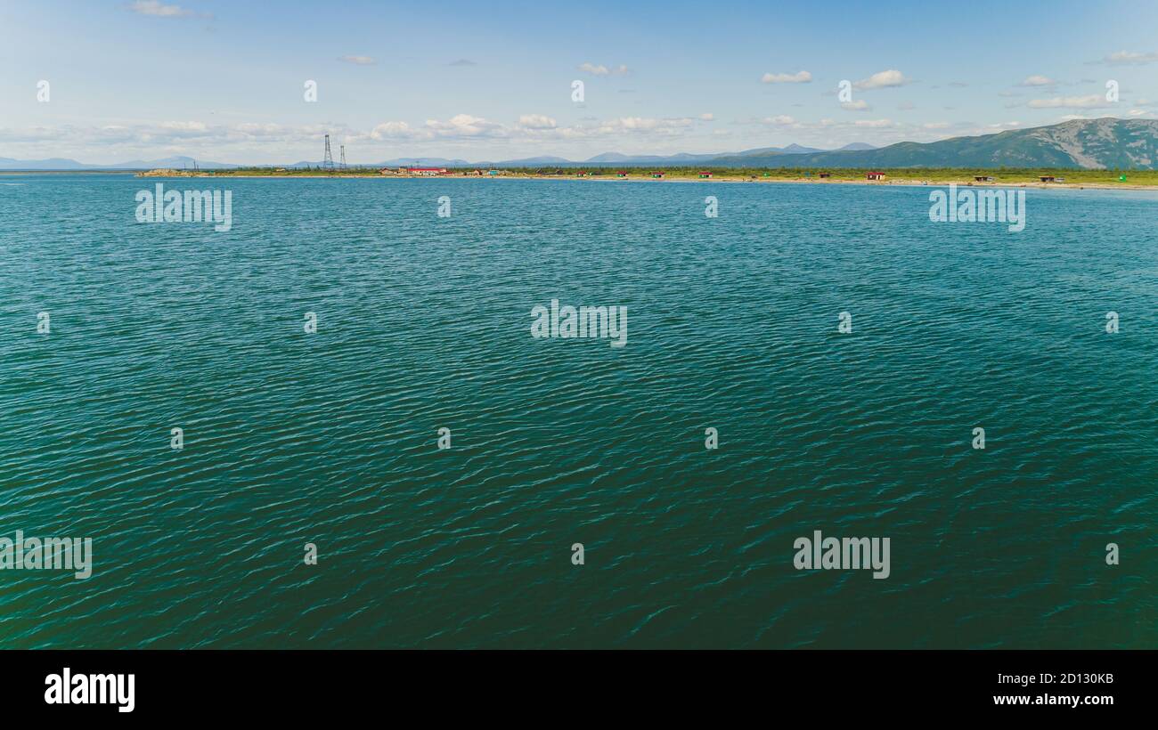 the beach of the sea of Okhotsk Stock Photo - Alamy