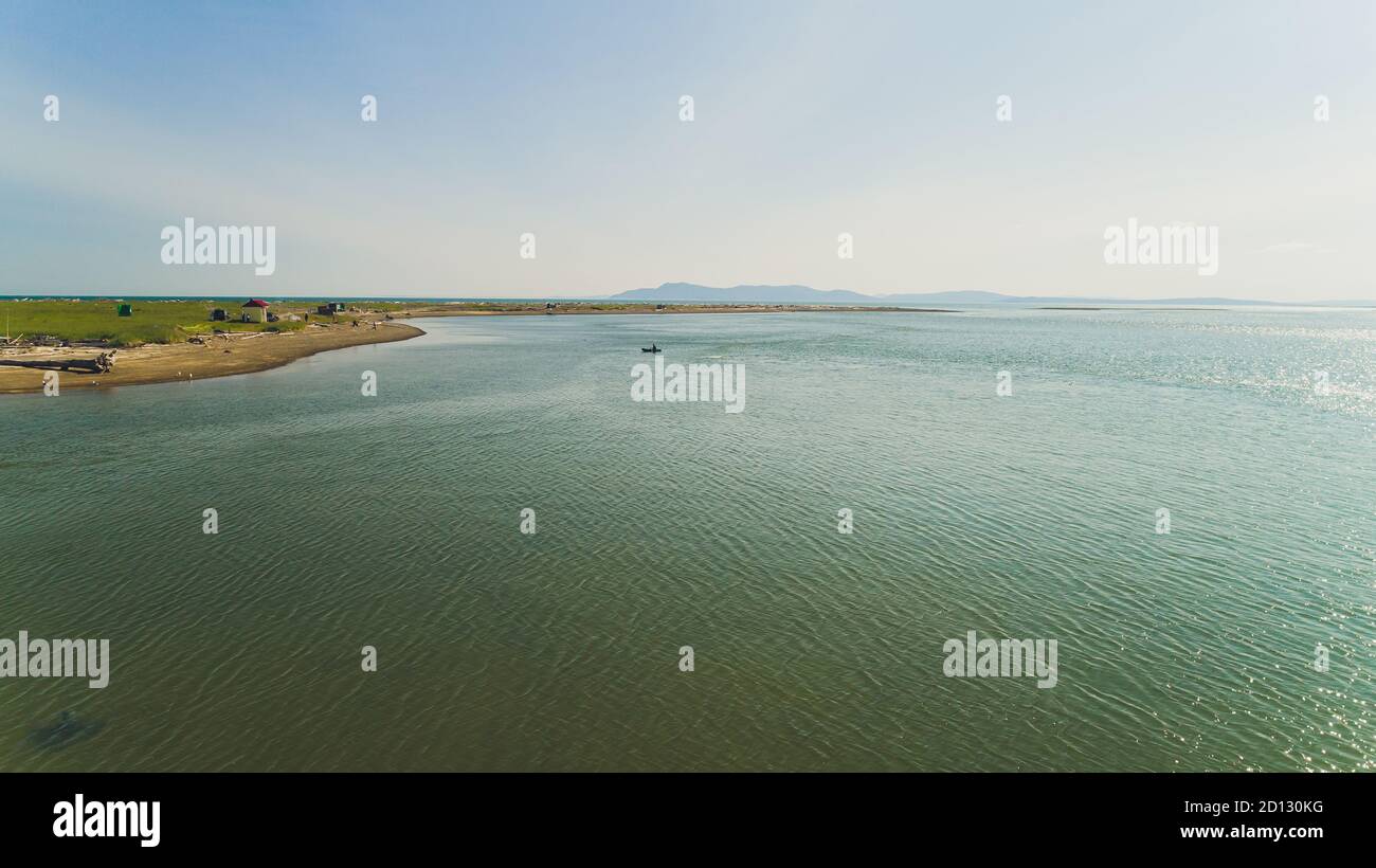the beach of the sea of Okhotsk Stock Photo - Alamy
