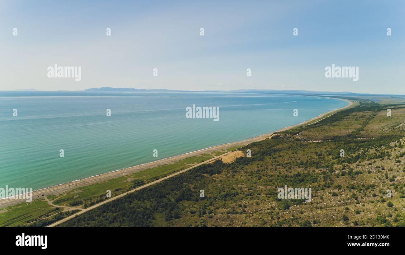 the beach of the sea of Okhotsk Stock Photo - Alamy