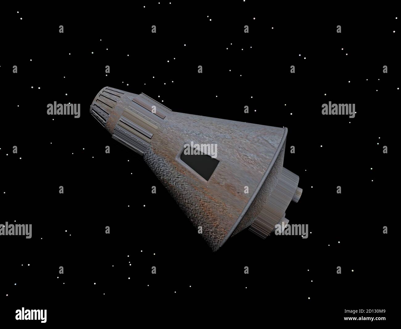 Mercury space capsule in space Stock Photo - Alamy