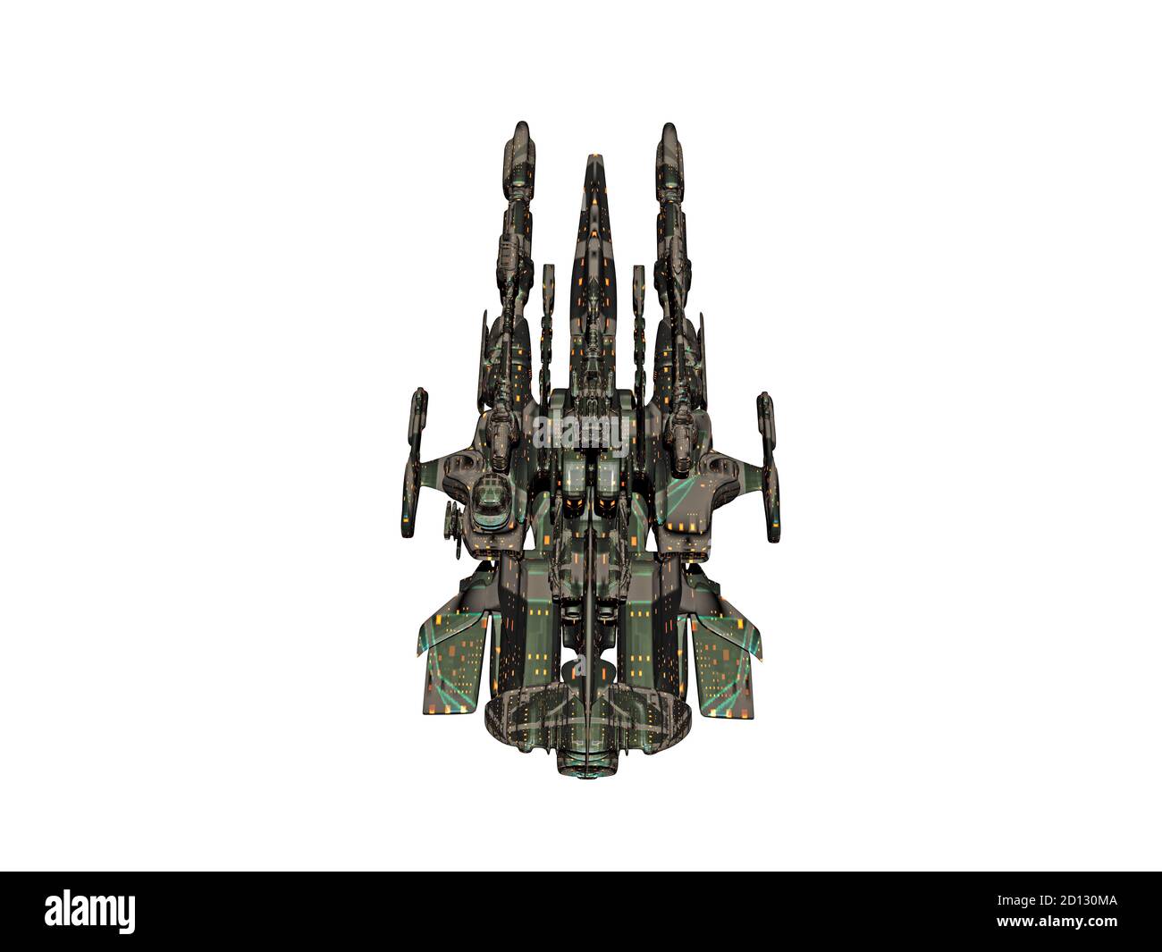 futuristic aircraft in space Stock Photo - Alamy