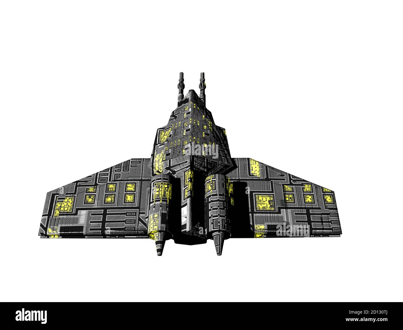 futuristic aircraft in space Stock Photo - Alamy