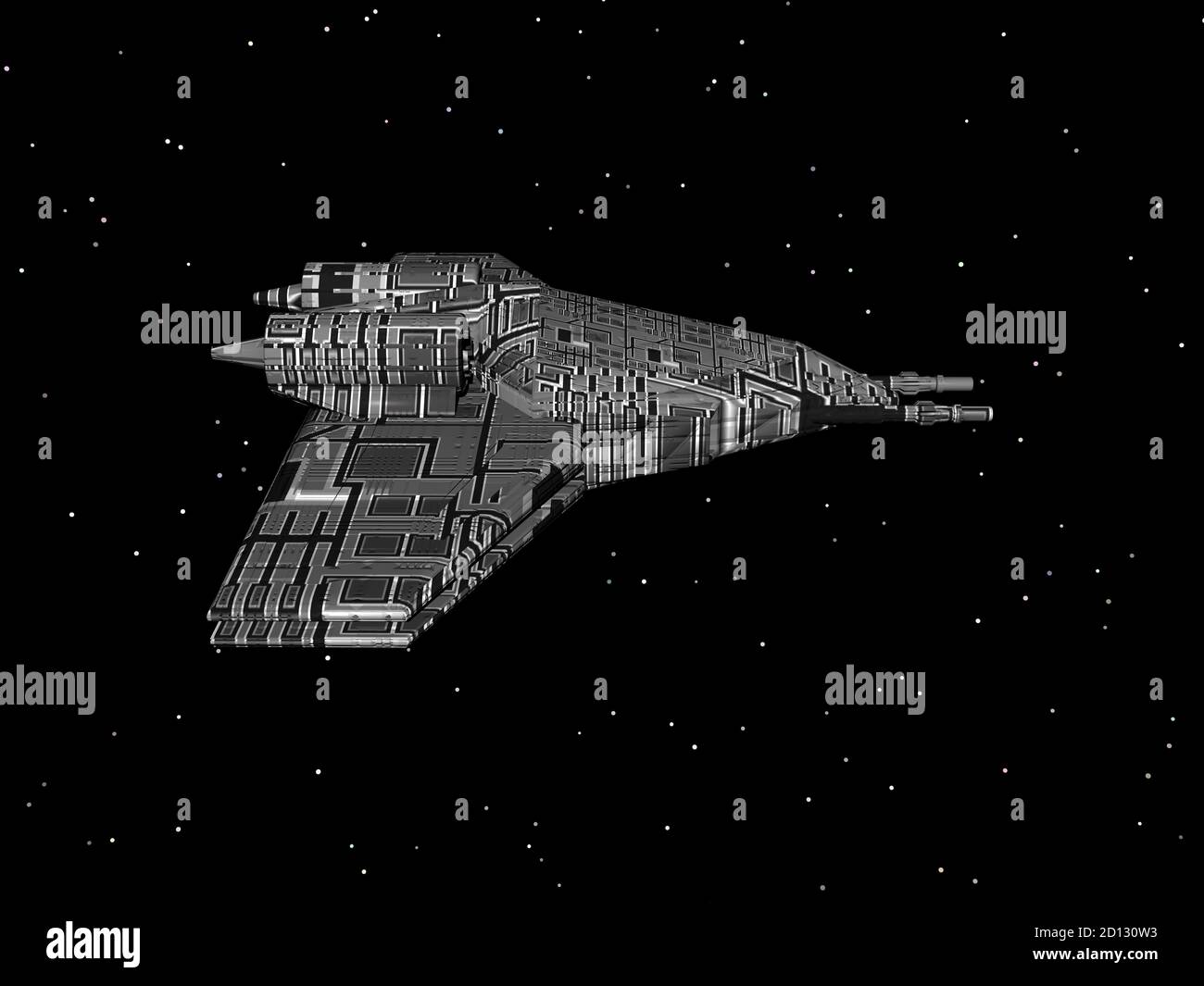futuristic aircraft in space Stock Photo - Alamy