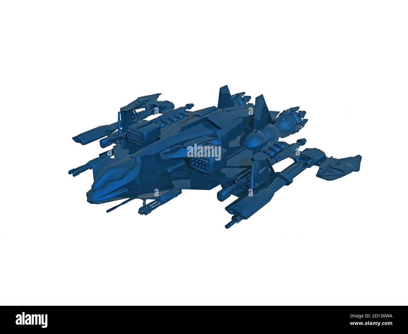 Futuristic airship in space Stock Photo - Alamy