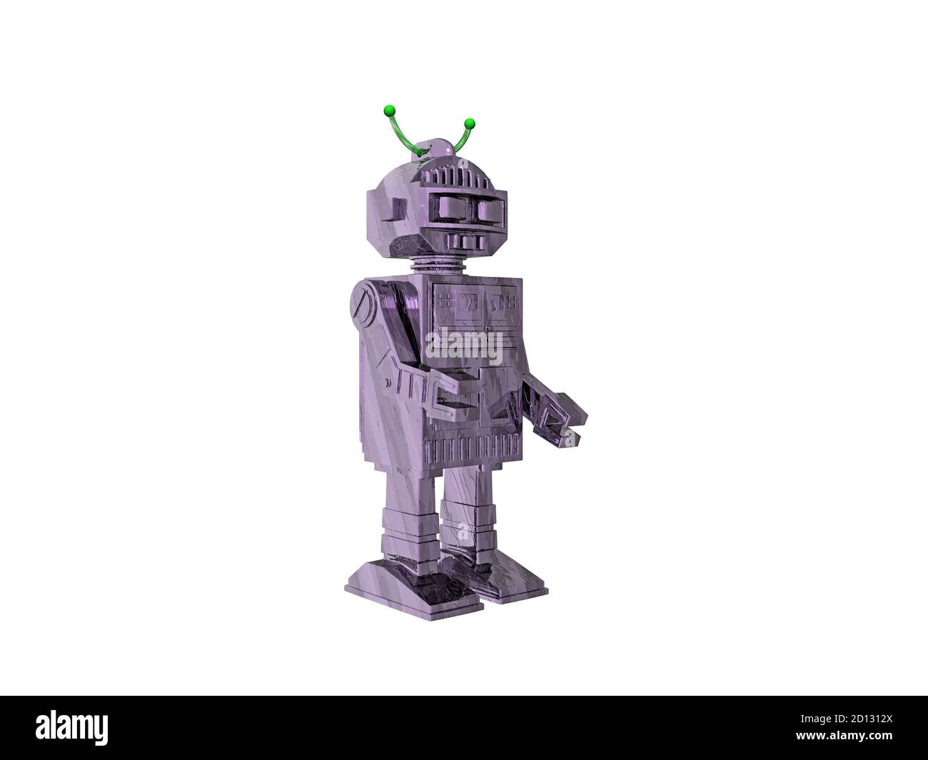 shiny silver humanoid robot Stock Photo - Alamy