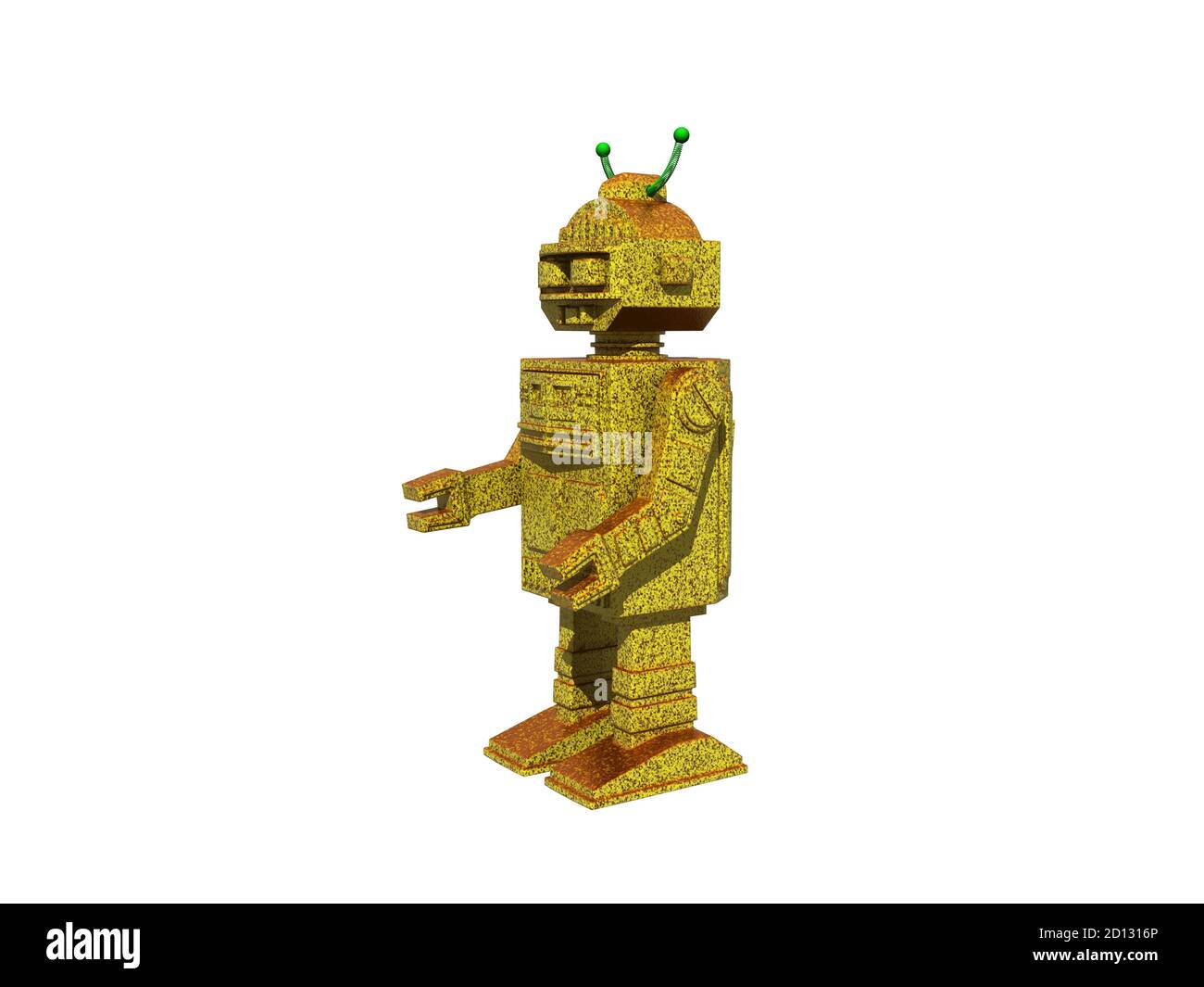 shiny silver humanoid robot Stock Photo - Alamy