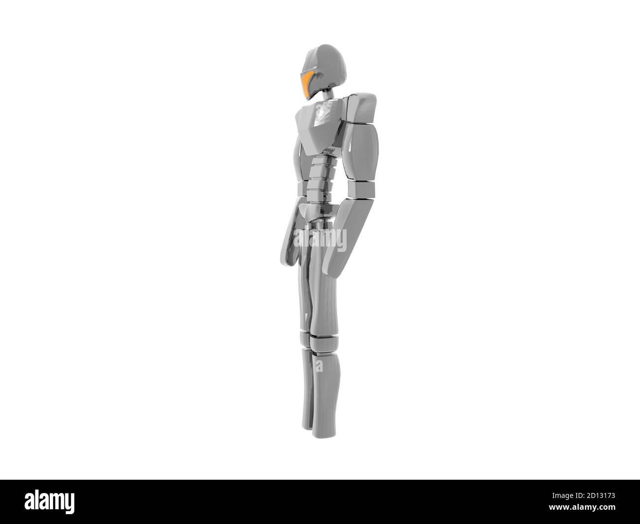 shiny silver humanoid robot Stock Photo - Alamy