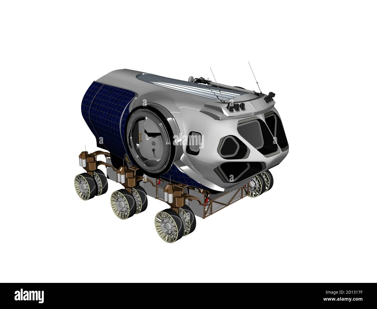 Mars Rover rolls over the planet's surface Stock Photo - Alamy