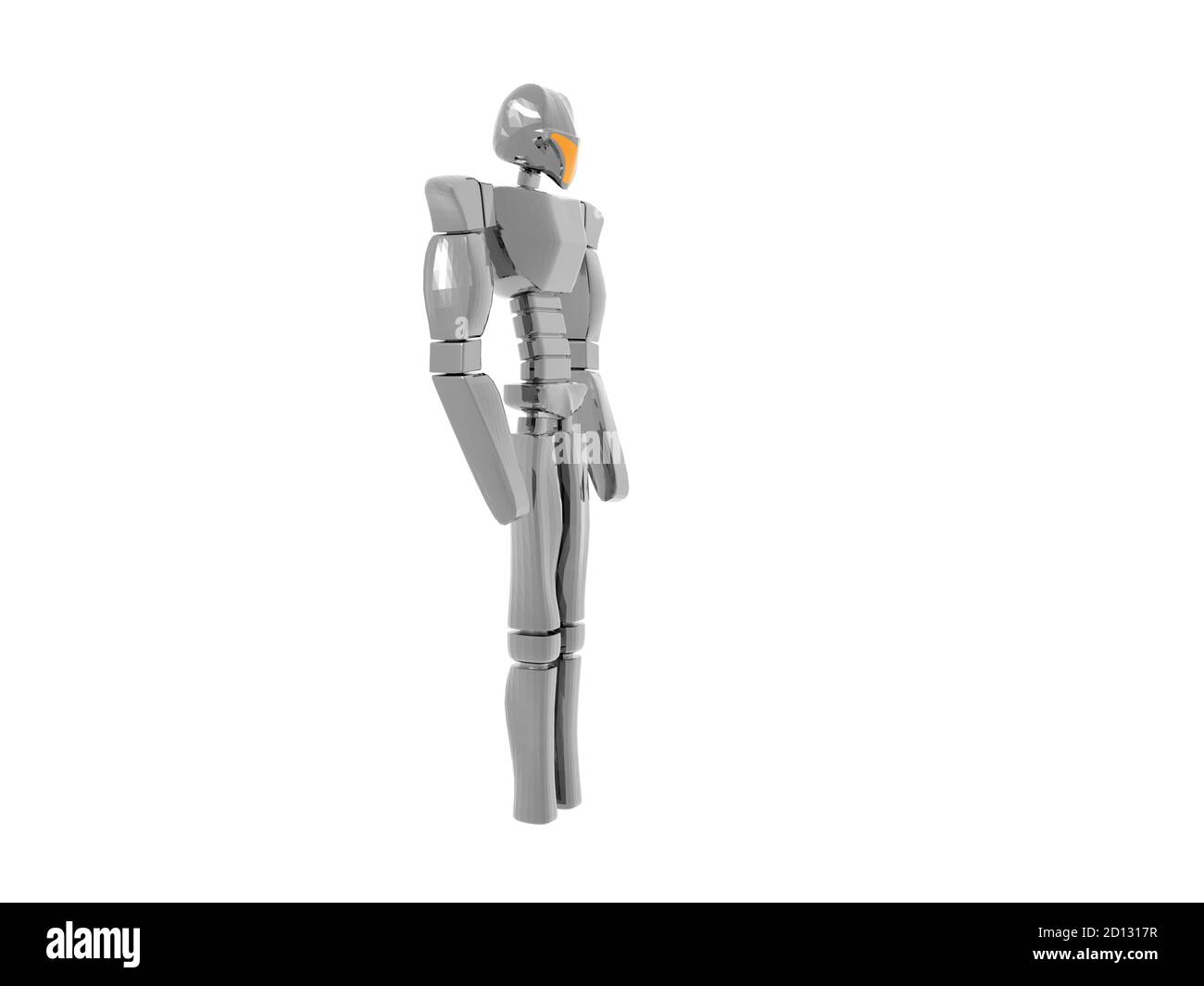 shiny silver humanoid robot Stock Photo - Alamy