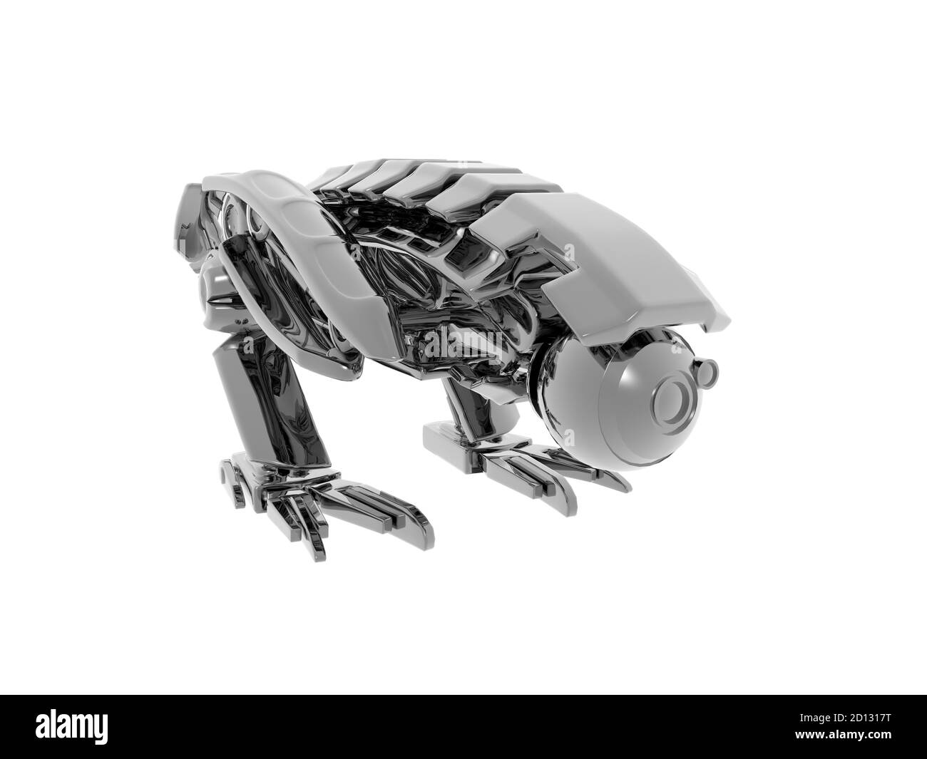 agile robot dog with long tail as a watchdog Stock Photo - Alamy
