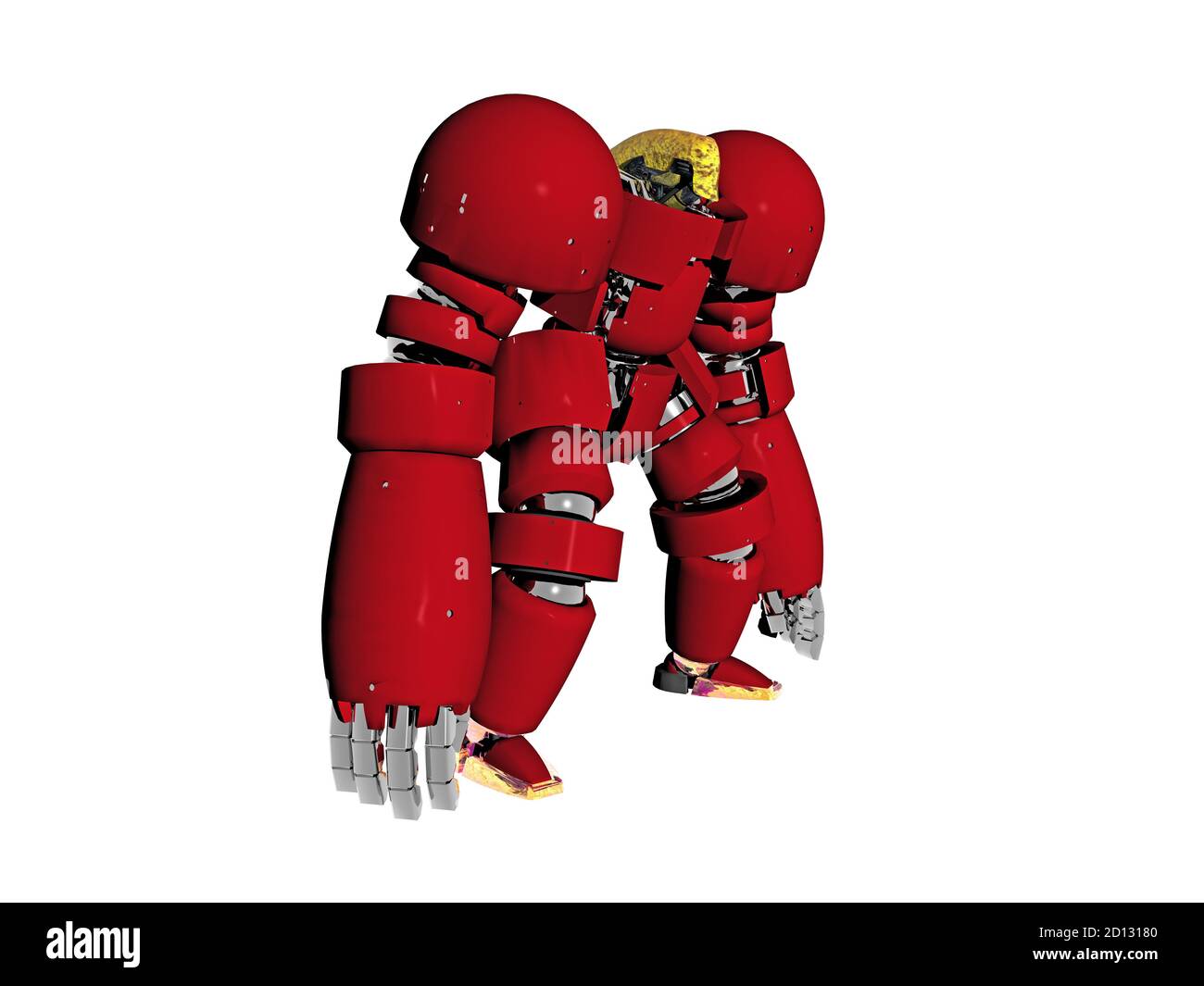 red giant robot in action Stock Photo - Alamy