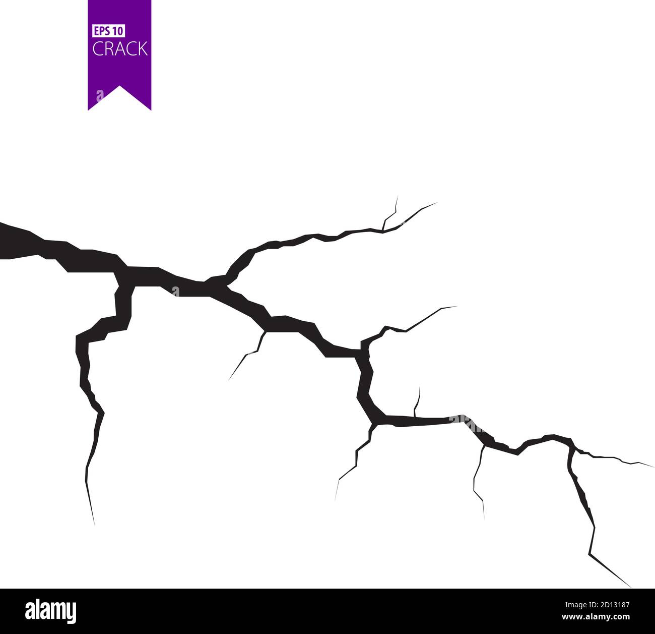 Ground cracks. Earthquake and ground cracks, hole effect, craquelure ...