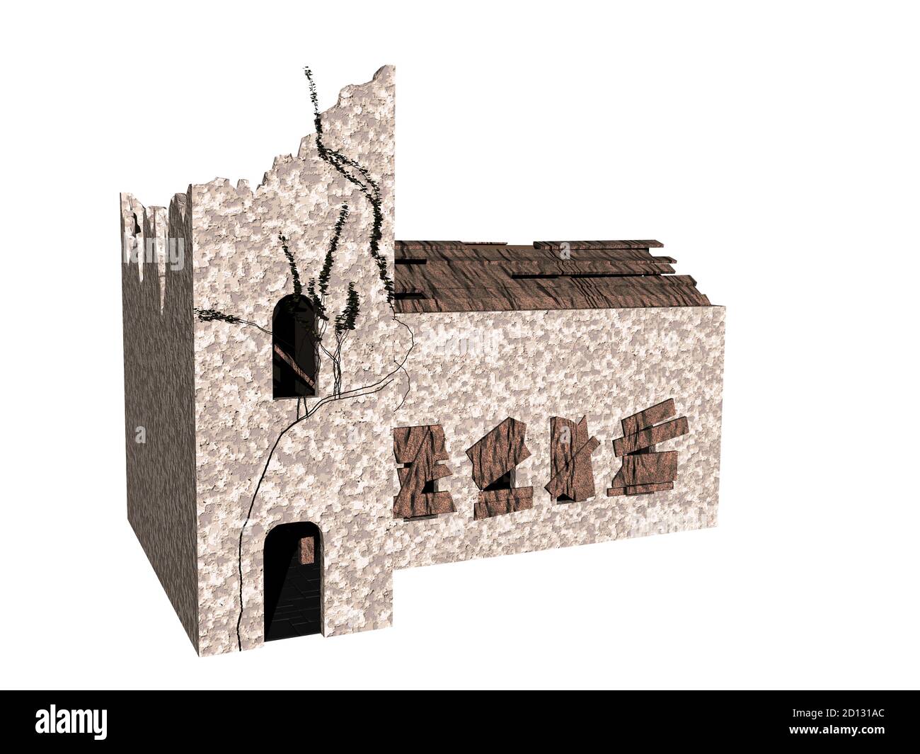 old crumbled historical church Stock Photo - Alamy