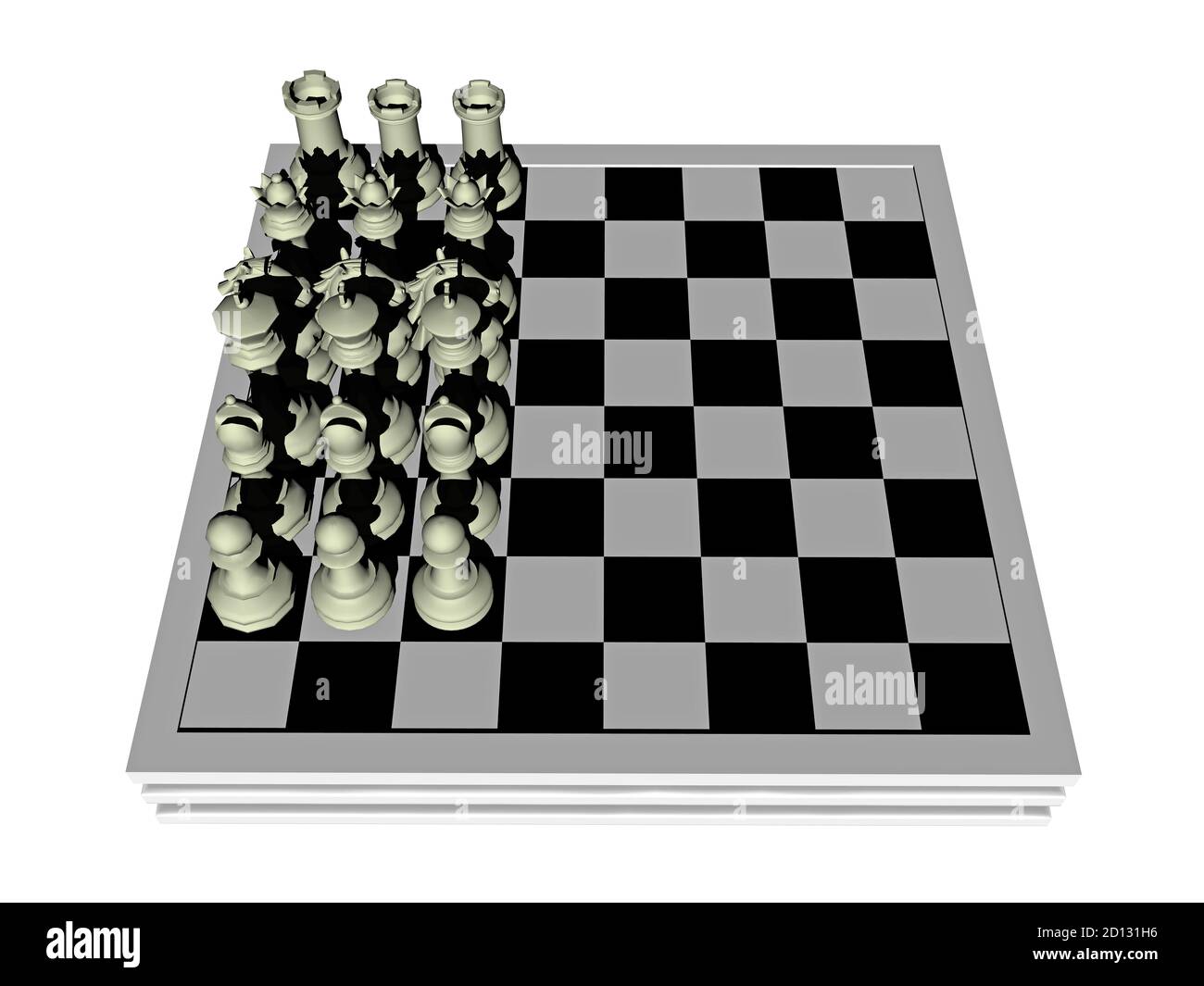 simple chess game with game pieces Stock Photo - Alamy