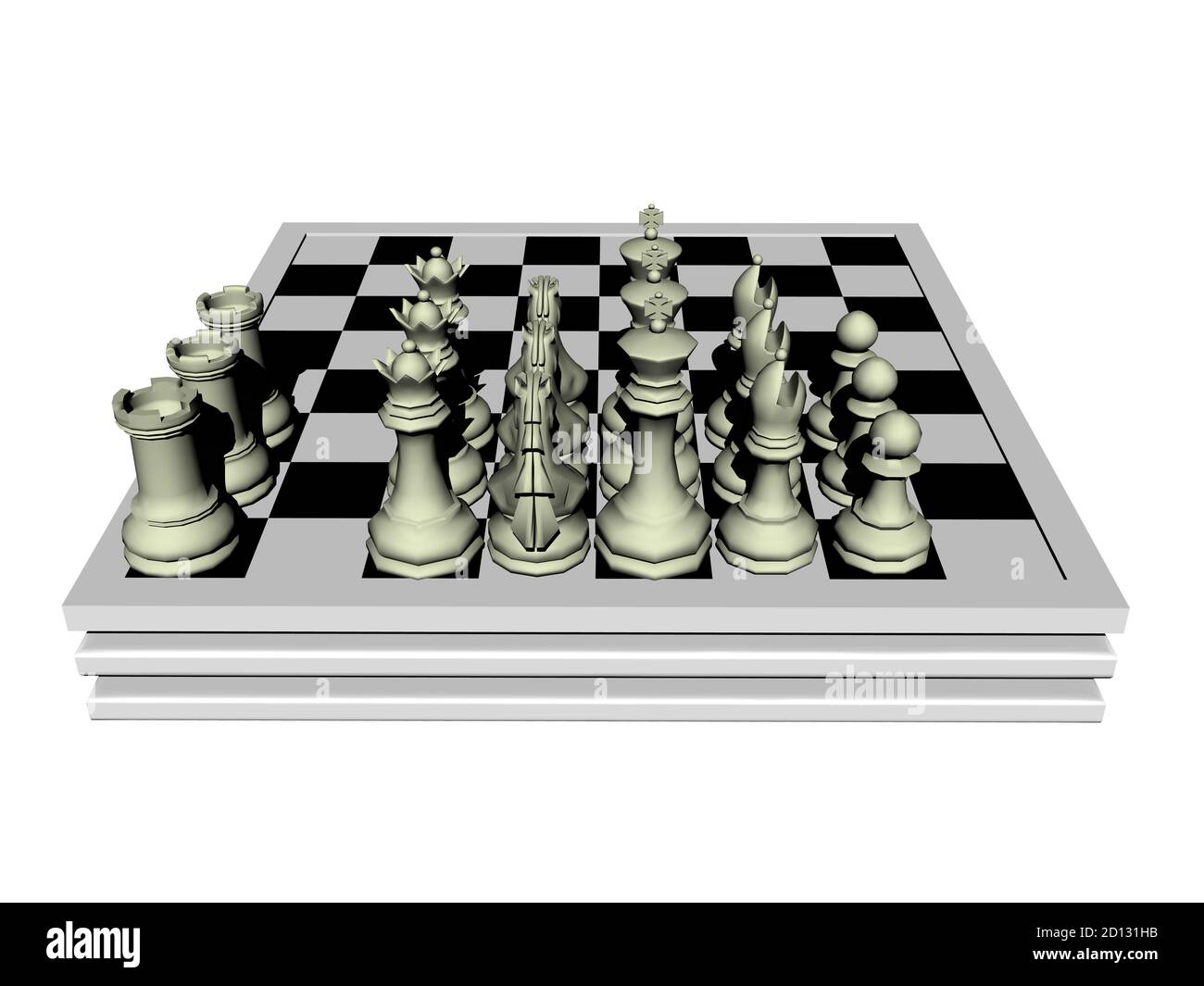 simple chess game with game pieces Stock Photo - Alamy