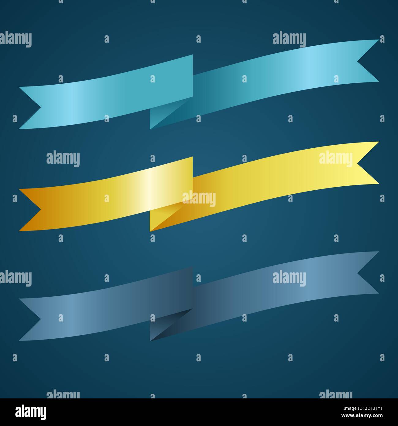 Colorful ribbon for title, design of promotional products, use to ...