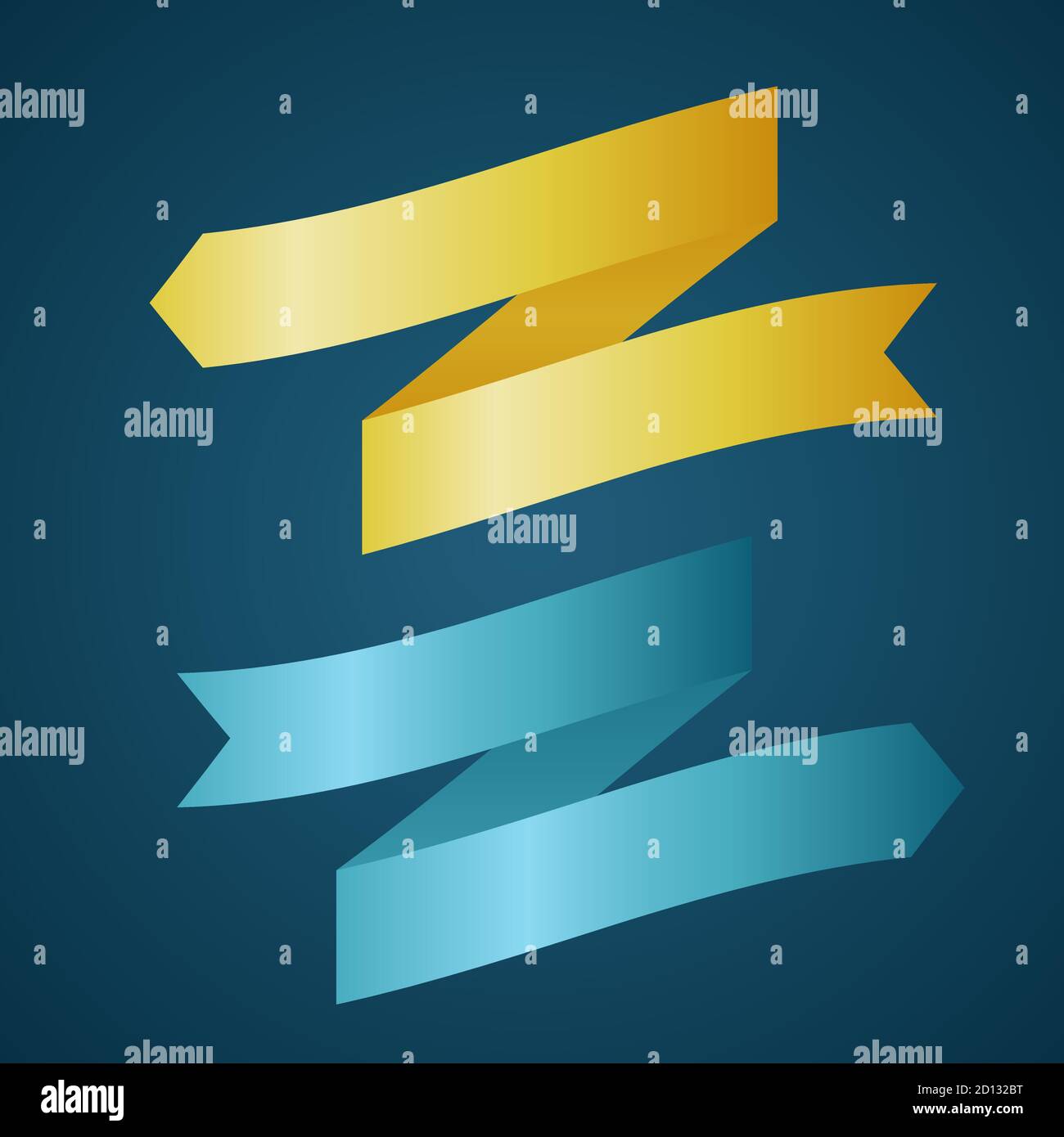 Colorful ribbon for title, design of promotional products, use to ...